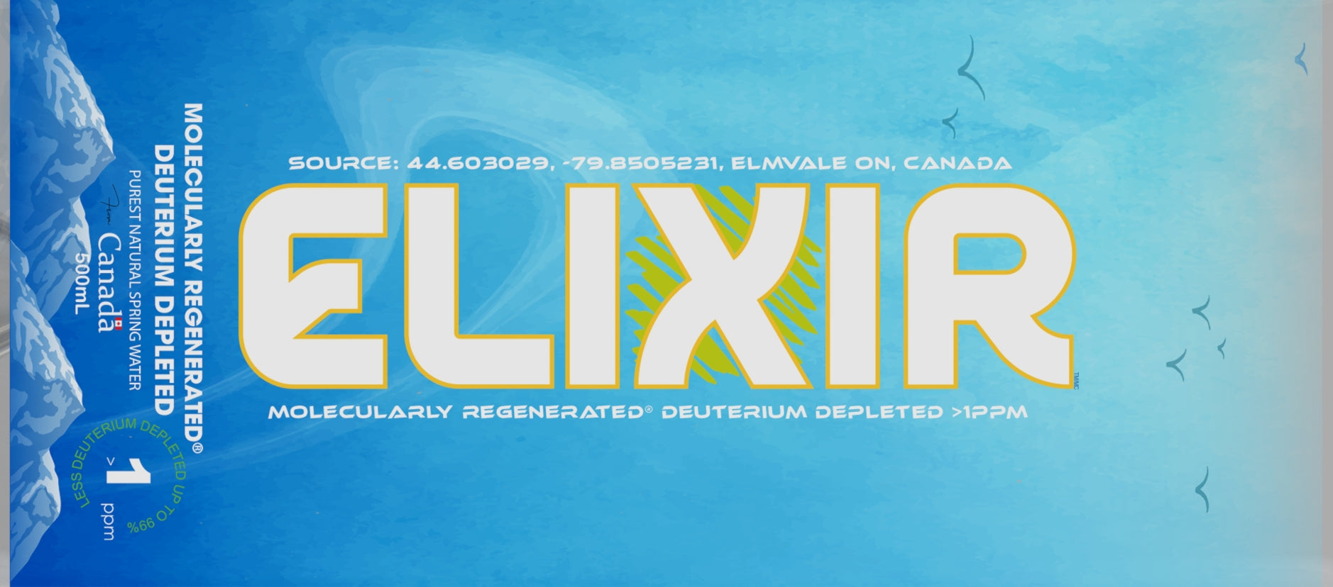 DRINK ELIXIR™ WATER – ELIXIR Molecularly Regenerated™ Deuterium Depleted Water from CANADA